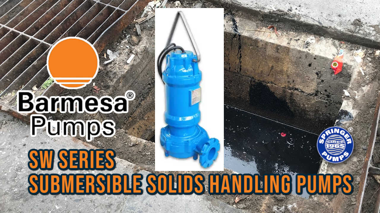 Barmesa SW Series Premium Efficient Submersible Solids Handling Pumps! - Springer Pumps, LLC.