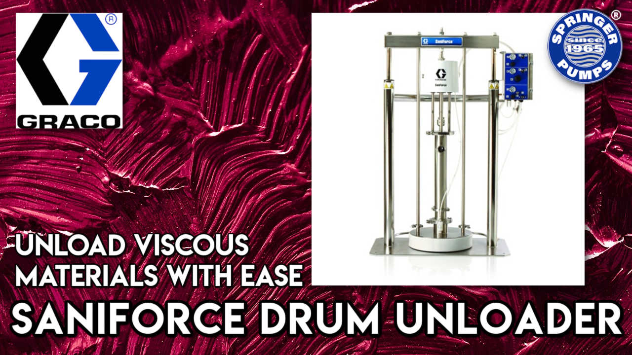 Unload Viscous Materials with Ease: Saniforce Drum Unloader by GRACO ...