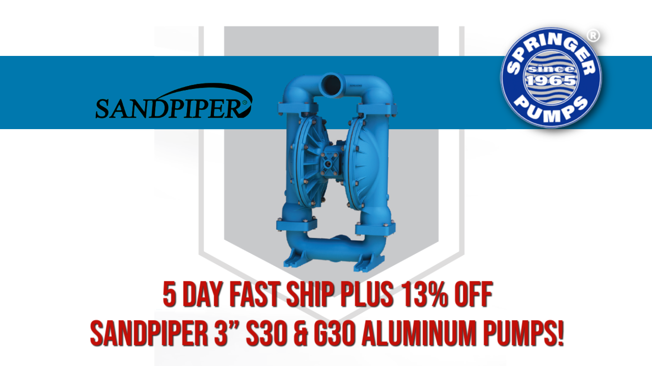 5 Day Fast Ship PLUS Promo Discount: Sandpiper 3” S30 & G30 Aluminum ...
