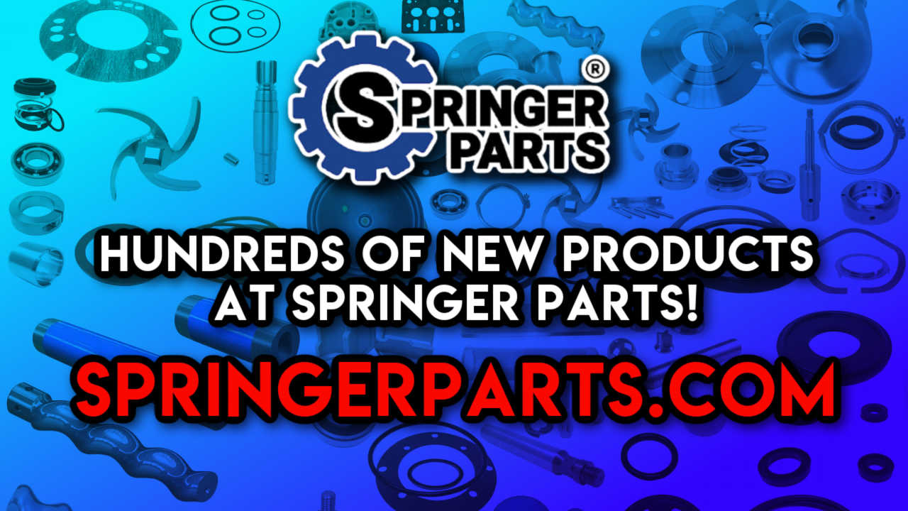 Hundreds of New Products at SPRINGER PARTS! - Springer Pumps, LLC.